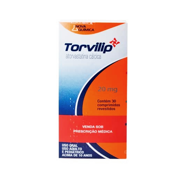 Torvilip Atorvastatina 20mg x 30 Tabletas - Nova Quimica - Farmadon ...