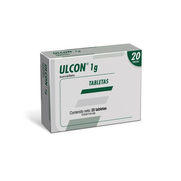 Ulcon Sucralfato 1Gr x 20 Tabletas - Farma - Farmadon - La Farmacia de ...