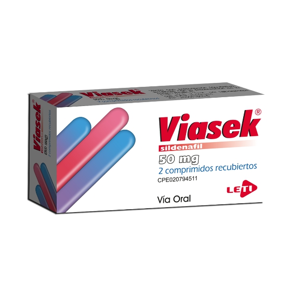 Viasek Sildenafilo 50mg x 2 Comprimidos - Leti - Farmadon - La Farmacia ...