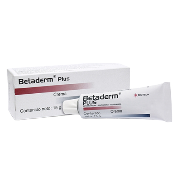 Betaderm Plus Betametasona+Clotrimazol+Gentamicina Crema 15gr - Biotech ...