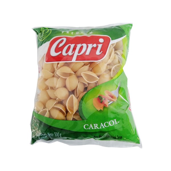 Capri Pasta Corta Caracol 500g - Farmadon - La Farmacia de la Esquina
