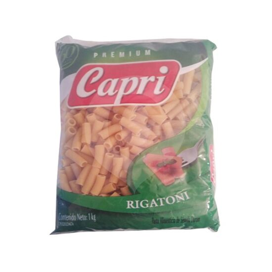 Capri Pasta Corta Rigatoni 1Kg - Farmadon - La Farmacia de la Esquina