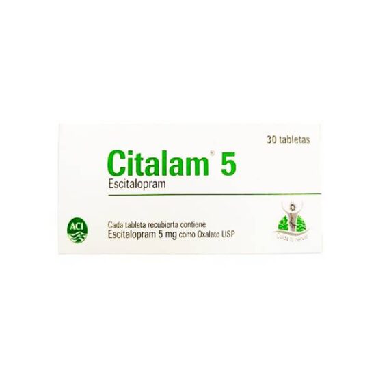 Citalam Ecitalopram 5mg x 30 Tabletas - ACI Limited - Farmadon - La ...