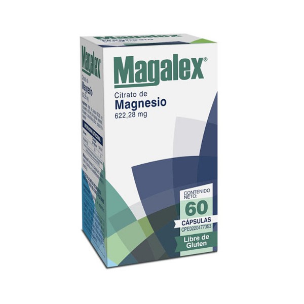 Magalex Citrato de Magnesio 622.28mg x 60 Cápsulas - Farma - Farmadon ...