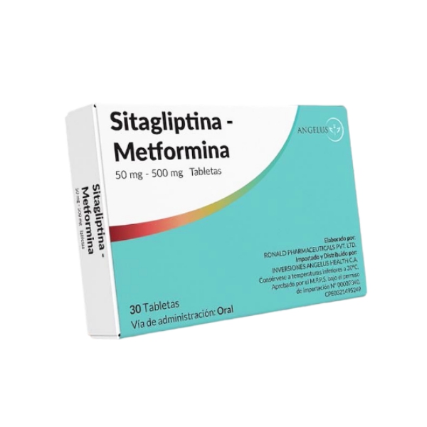 Sitamet Sitagliptina+Metformina 50Mg/500Mg X 30 Tabletas Valmorca ...