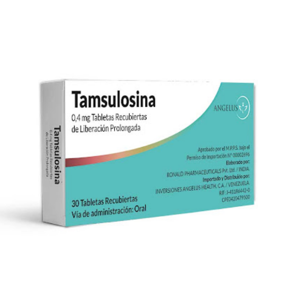 Tamsulosina 0.4mg x 30 Tabletas - Angelus - Farmadon - La Farmacia de ...