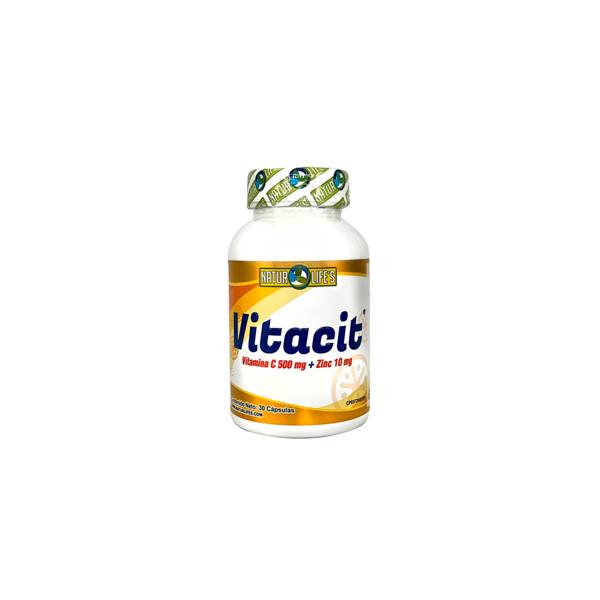 Vitacit Vitamina C+Zinc 500mg/10mg x 30 Cápsulas - Natur Life's ...