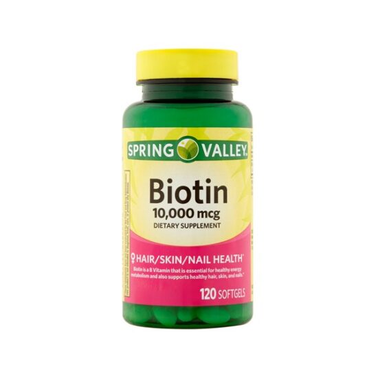 Biotin Biotina 10.000 Mcg x 120 Cápsulas - Spring Valley - Farmadon - La Farmacia de la Esquina