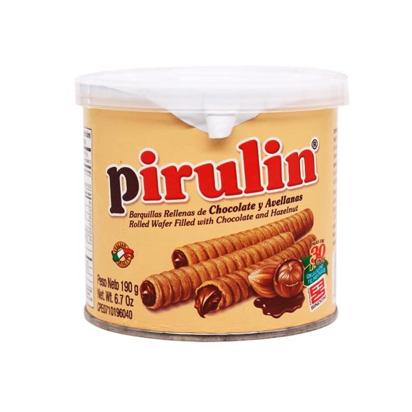 Pirulin Barquilla Rellena Cubierta De Chocolate Y Avellana 34g ...