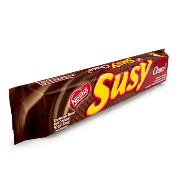 SUSY® Choco2 Wafer Cacao Relleno Crema Sabor A Chocolate 50 g ...