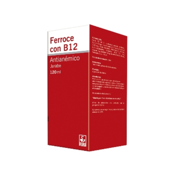 Ferroce B12 Hierro+Vitamina B12 Jarabe x 120ml - Siegfried - Farmadon ...