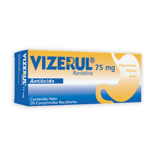 Vizerul Ranitidina 75mg x 20 Comprimidos - Dollder - Farmadon - La ...
