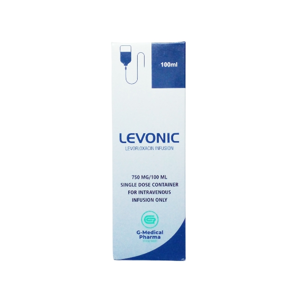Levonic Levofloxacina Ampolla 750mg/100ml IV G-Medical Pharma ...