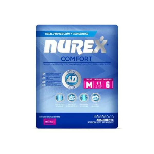 Nurex Comfort Pañal Adulto Talla M x 6 Unidades - Farmadon - La ...
