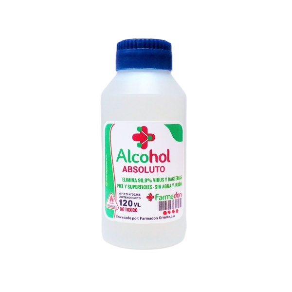 Alcohol Absoluto 120ml - Farmadon - Farmadon - La Farmacia de la Esquina