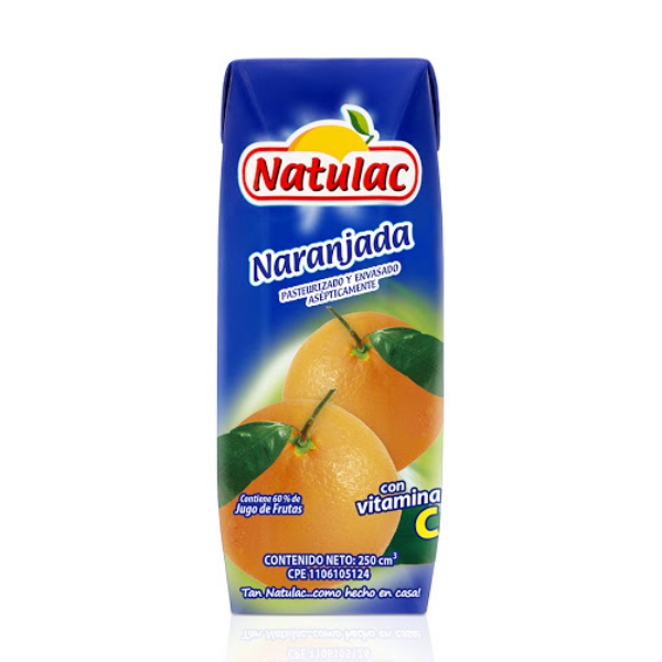 Natulac Néctar De Naranja 250 Ml - Farmadon - La Farmacia de la Esquina