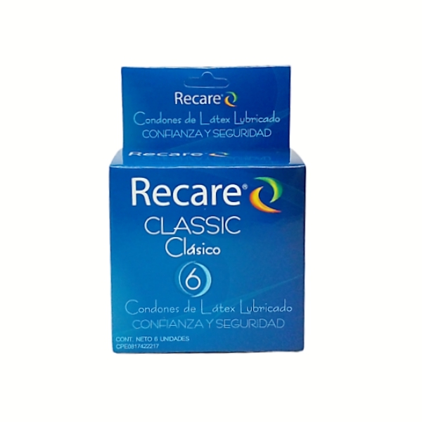 Recare Preservativo Clasico X 6 Unidades - Farmadon - La Farmacia de la ...