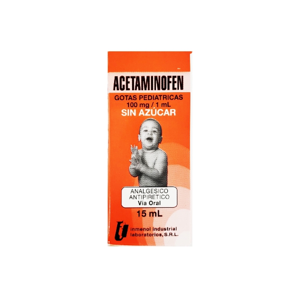 Acetaminofén Gotas Pediátrico 100 Mg/Ml X 15Ml Inmenol - Farmadon - La ...