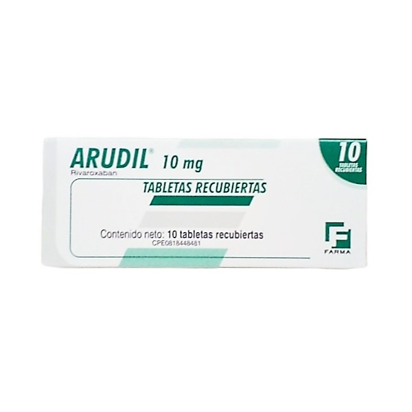 Arudil Rivaroxaban 10Mg X 10 Tabletas Farma - Farmadon - La Farmacia de ...