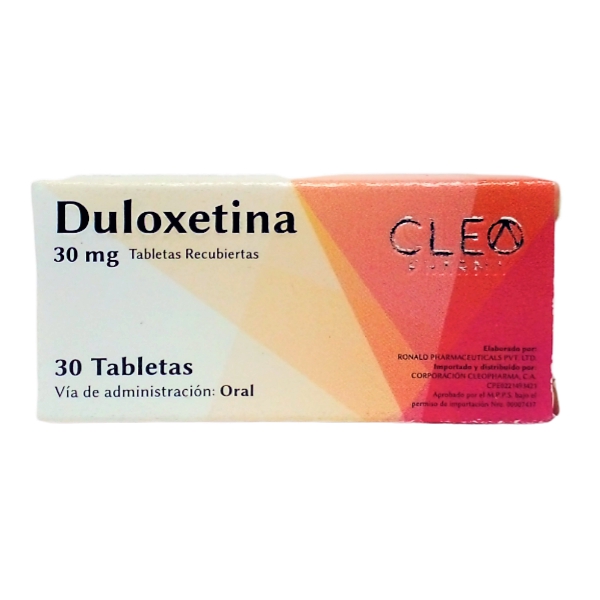 Duloxetina 30Mg X 30 Tabletas Cleo Pharma - Farmadon - La Farmacia de ...