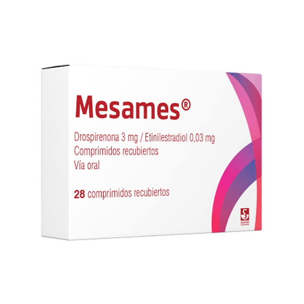 Mesamesyn Drospirenona+Etinilestradiol 3Mg/0.02Mg X 28 Comprimidos ...