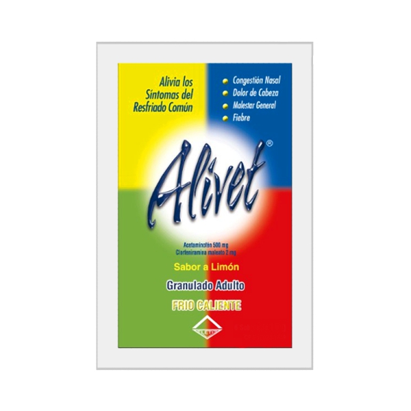 Alivet 4D Acetaminofén+Clorfeniramina x 12 Comprimidos - Leti ...