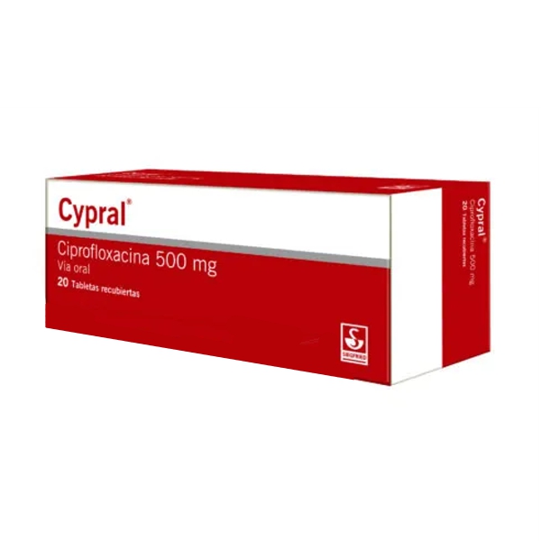Cypral Ciprofloxacina 500Mg X 20 Tabletas Siegfried - Farmadon - La ...