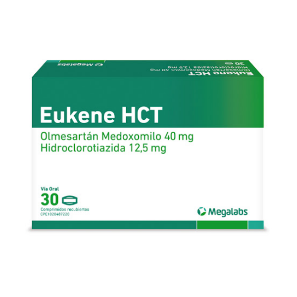 Eukene Hct Hidroclorotiazida + Olmesartán 40Mg/12.5Mg X 30 Comprimidos Megalabs - Farmadon - La ...