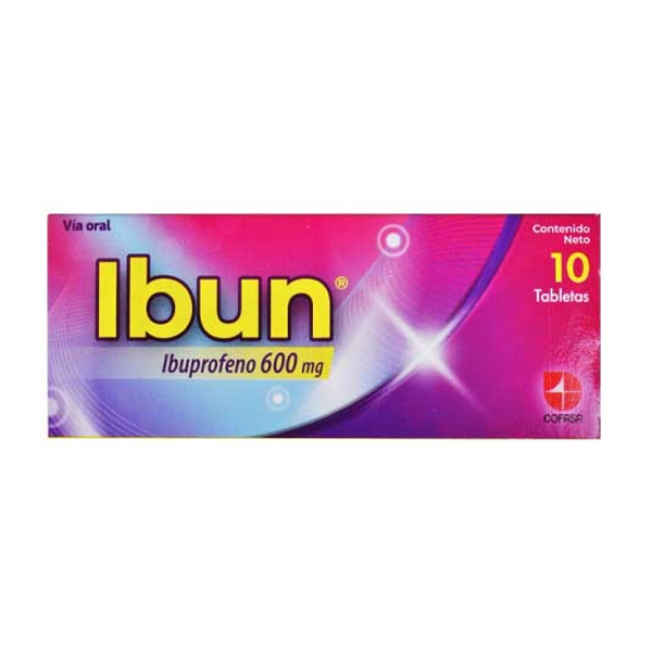 Ibun Ibuprofeno 600Mg X 10 Tabletas Cofasa - Farmadon - La Farmacia de ...