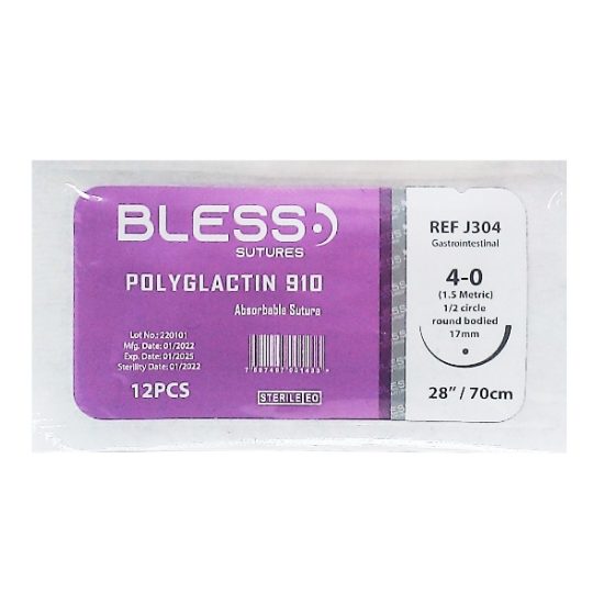 Sutura Vicryl 4-0 Aguja Curva 17Mm No Cortante/Absorbible Bless - Farmadon - La Farmacia de la ...