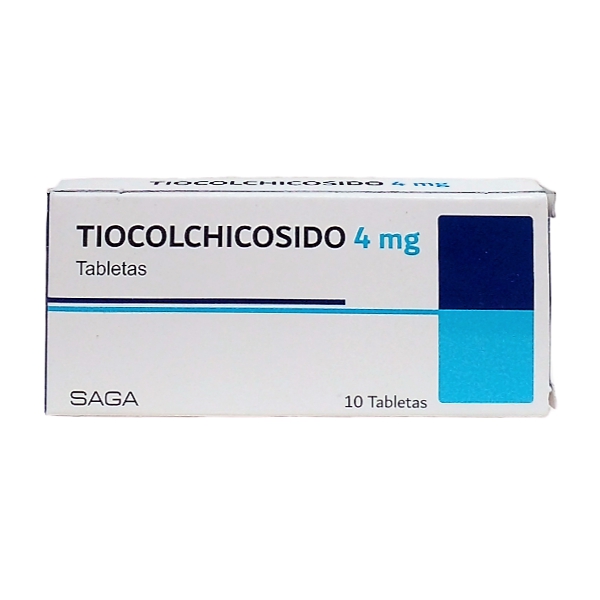 Tiocolchicósido 4Mg X 10 Tabletas Saga - Farmadon - La Farmacia de la ...