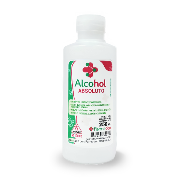 Alcohol Absoluto 250Ml Farmadon - Farmadon - La Farmacia de la Esquina