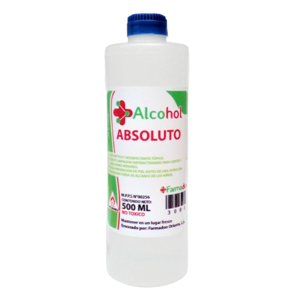 Alcohol Absoluto 500Ml Farmadon - Farmadon - La Farmacia de la Esquina