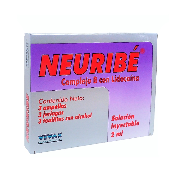 Neuribe Complejo B 2Ml/I.M. Kit. X 3 Ampollas Vivax - Farmadon - La Farmacia de la Esquina