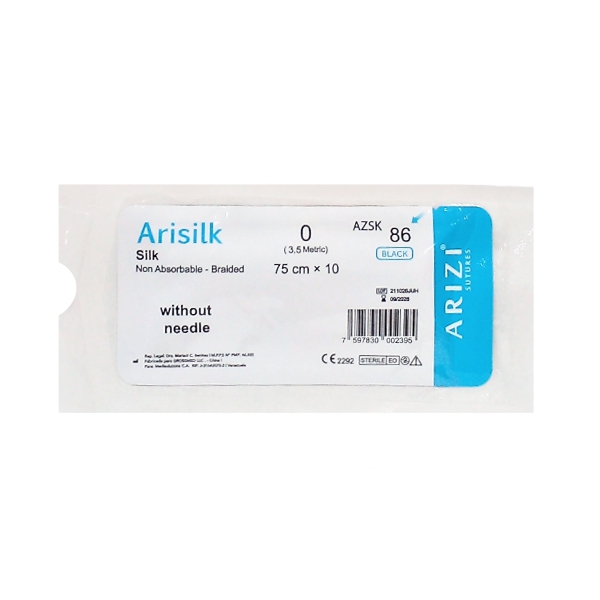 Sutura Seda Silk 0 Sin Aguja No Absorbible 75CM R-86 Arizi - Farmadon ...