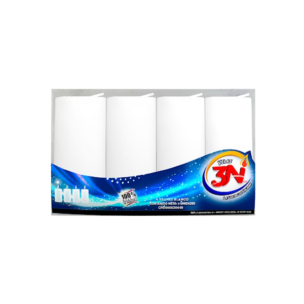3N Vela Linea Velin X 4 Unidades - Farmadon - La Farmacia de la Esquina
