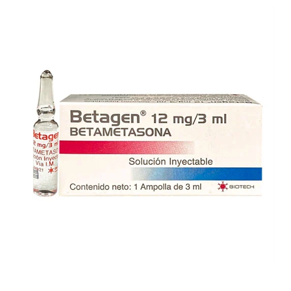 Betagen Betametasona Ampolla 12Mg/3Ml Biotech - Farmadon - La Farmacia ...