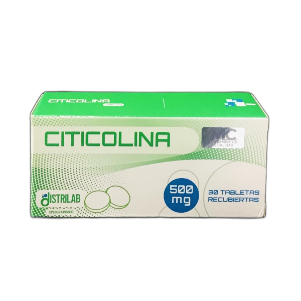 Citicolina 500Mg X 30 Tabletas Distrilab - Farmadon - La Farmacia de la ...
