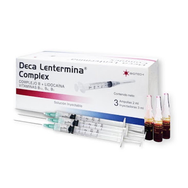 Deca Lentermina Complejo B + Lidocaína Ampolla 2Ml Kit X 3 Unidades ...