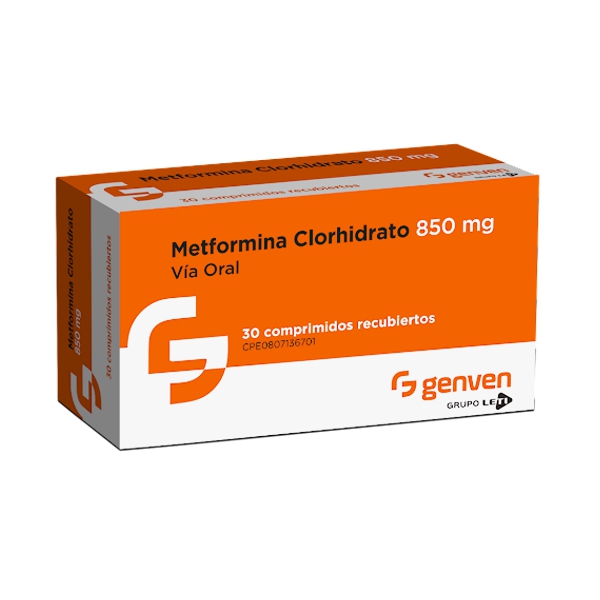 Metformina 850Mg X 30 Comprimidos Genven - Farmadon - La Farmacia de la ...