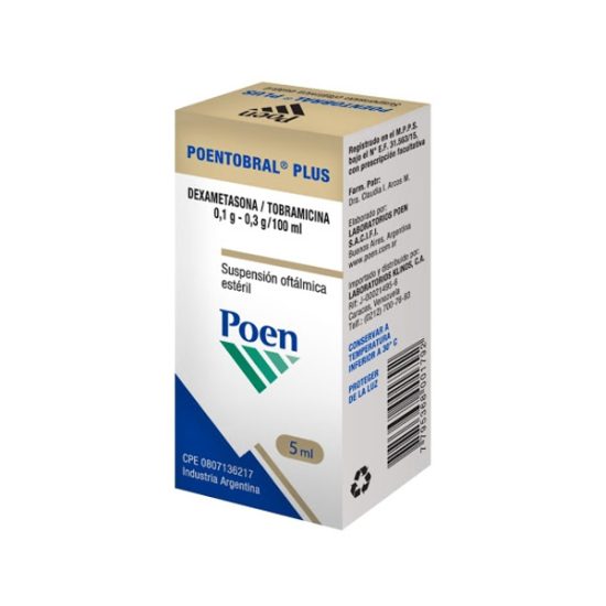 Poentobral Plus Tobramicina+Dexametasona 0.1G - 0.3G/100Ml Sol./Oft X ...