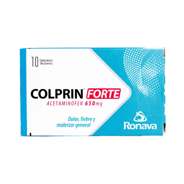 Colprin Forte Acetaminofén 650Mg X 10 Comprimidos Ronava - Farmadon ...