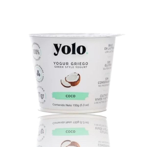 Yolo Yogurt Griego Coco X 150Gr - Farmadon - La Farmacia de la Esquina