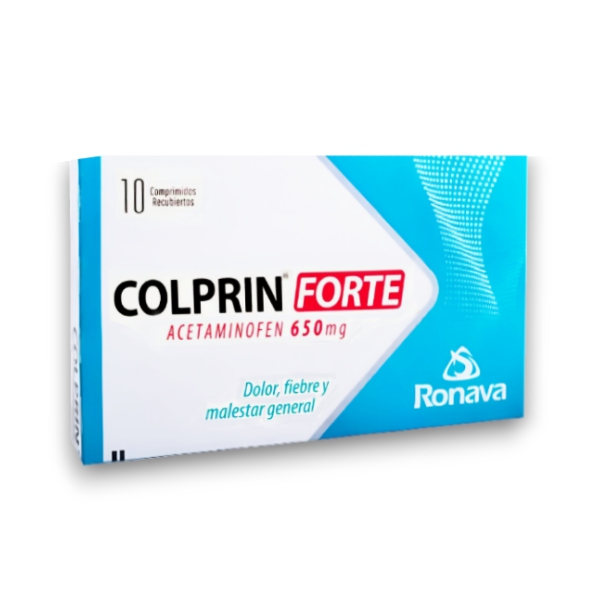 Colprin Forte Acetaminofén 650Mg X 10 Comprimidos Ronava - Farmadon ...