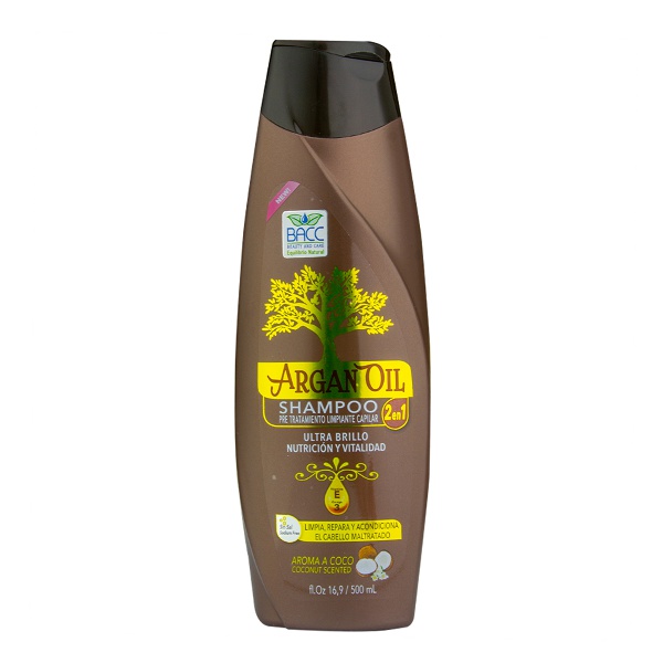 Bacc Shampoo 2En1 Argán Oil Brillo Nutrición/Vitalidad 500Ml - Farmadon ...