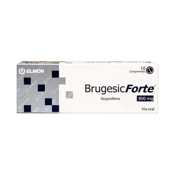 Brugesic Forte Ibuprofeno 800Mg X 10 Comprimidos Elmor - Farmadon - La Farmacia de la Esquina