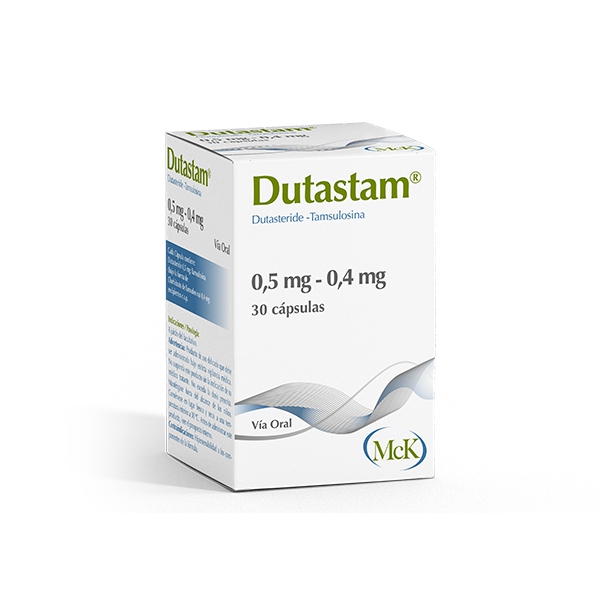 Dutastam Dutasterida + Tamsulosina 0.5Mg/0.4Mg X 30 Cápsulas Mck ...