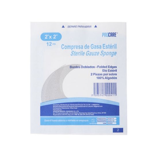 Gasa Esteril (3X3) X 2 Unidades Sugama - Farmadon - La Farmacia de la ...