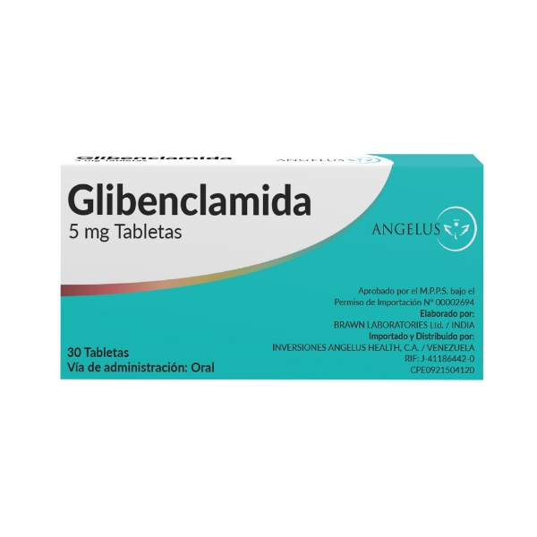 Glibenclamida 5Mg X 30 Tabletas Angelus - Farmadon - La Farmacia de la ...