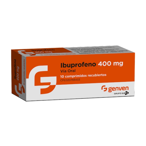 Ibuprofeno 400Mg X 10 Comprimidos Genven - Farmadon - La Farmacia de la ...
